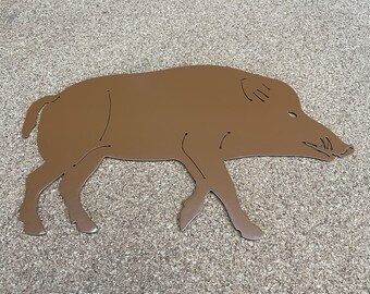 Wild Boar Metal Art - Etsy