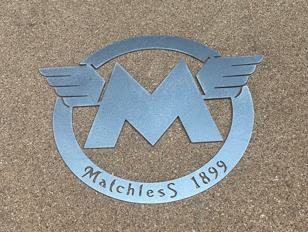 Matchless Motorcycle Sign, Badge, Metal Wall Art - Etsy