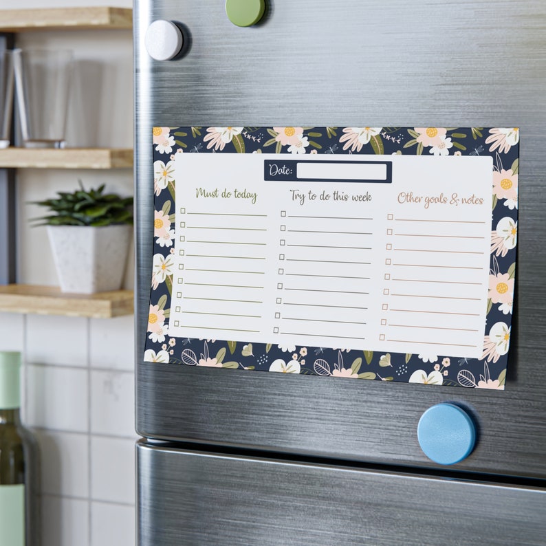 Extra Large Sticky Notes Unique & Pretty Floral Design - Etsy