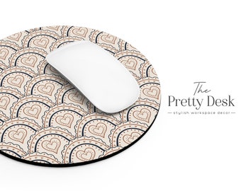 Round Abstract Mouse Pad - Etsy