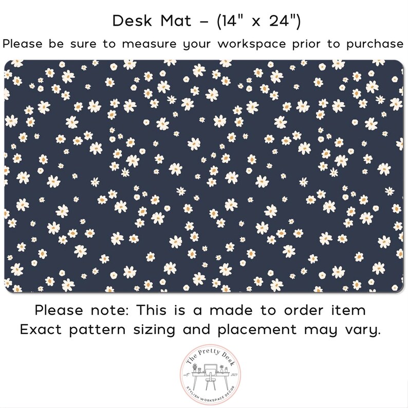 Desk Mat - Unique & Pretty Decor for Your Office or Work Area - Two ...