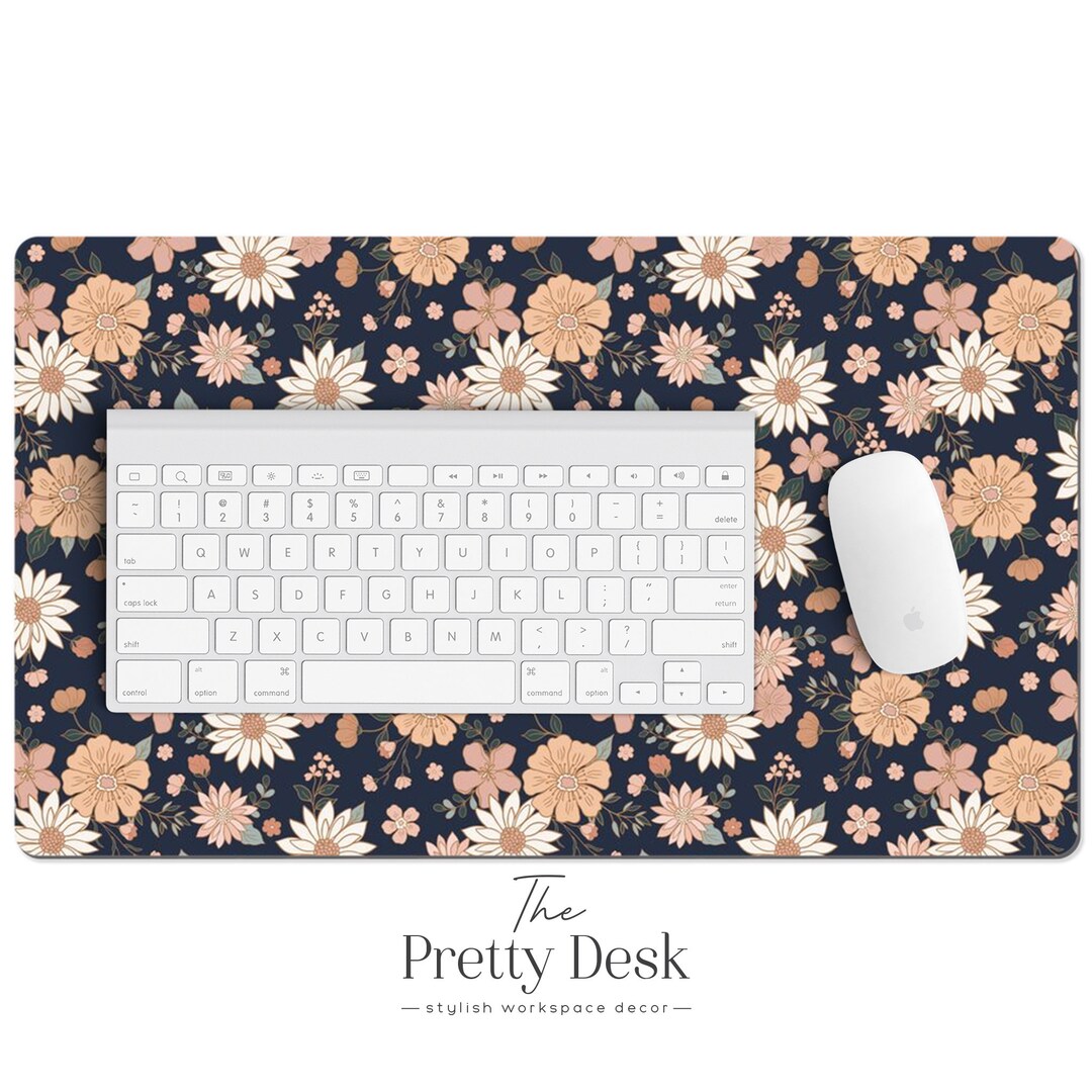 Desk Mat Unique & Pretty Decor for Your Office or Work Area on Dark ...