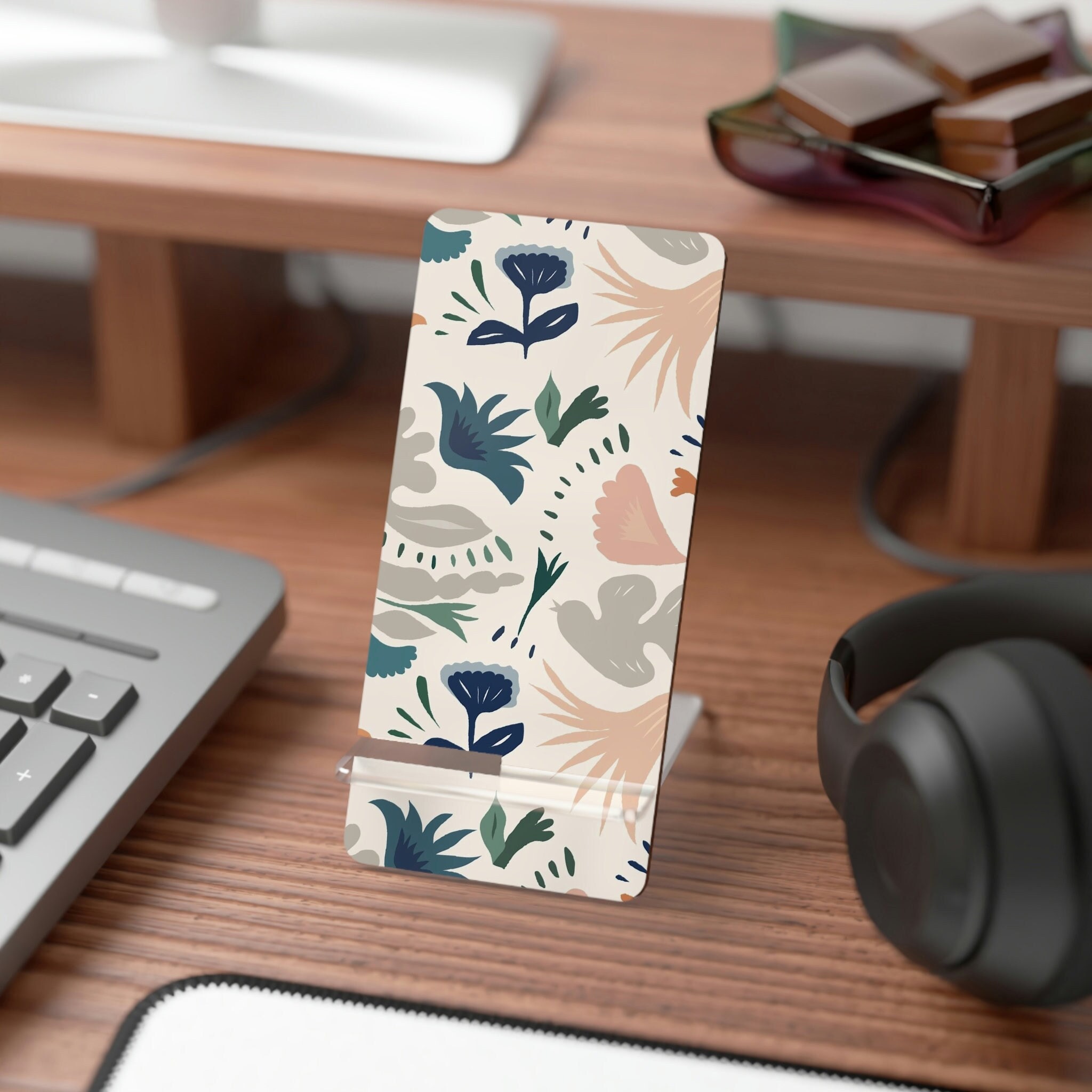 Cell Phone Stand Unique & Pretty Abstract Design 5.9 X 2.8 Free U.S ...