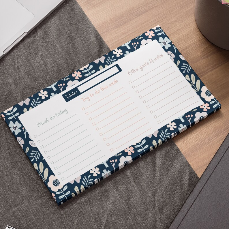 Extra Large Sticky Notes Unique & Pretty Floral Design - Etsy