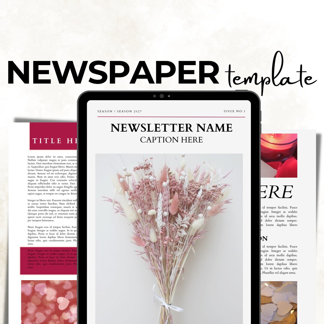 Newspaper Template, Real Estate Mailer Editable Lead Magnet Template ...