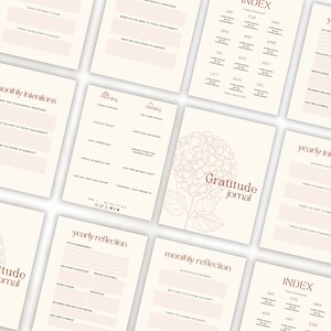 Printable Gratitude Guided Journal, 5 Min Morning & Evening Anxiety ...