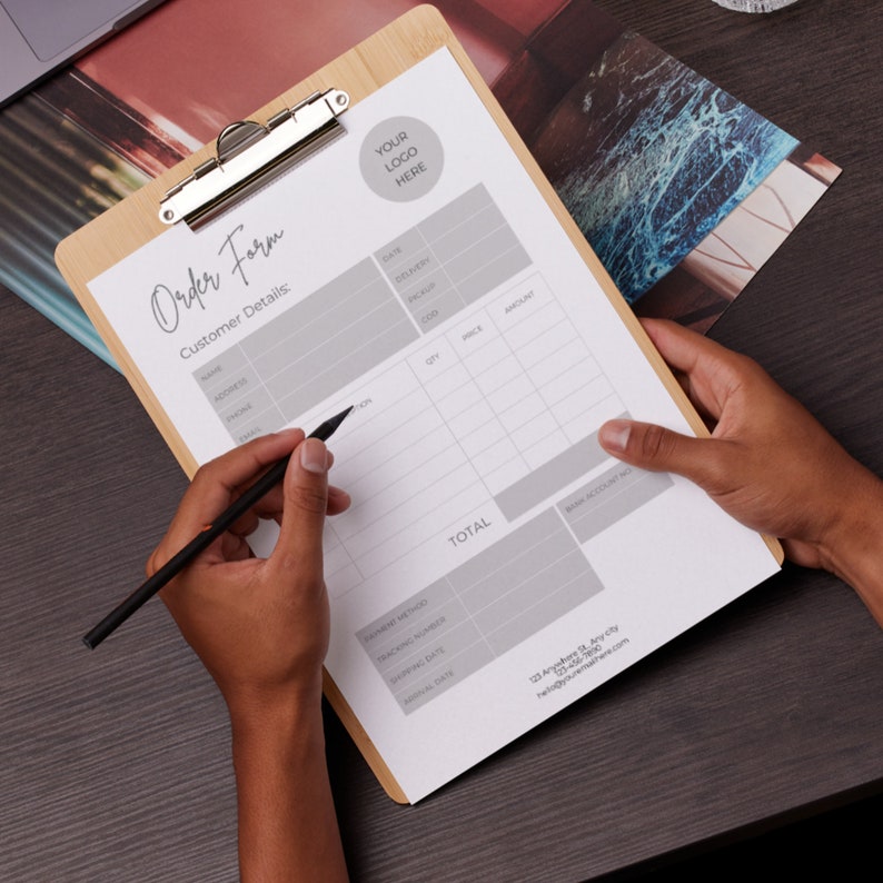 Minimalistic Order Form, Editable in Canva Supply Inventory Form, Inventory Log Product Order ...