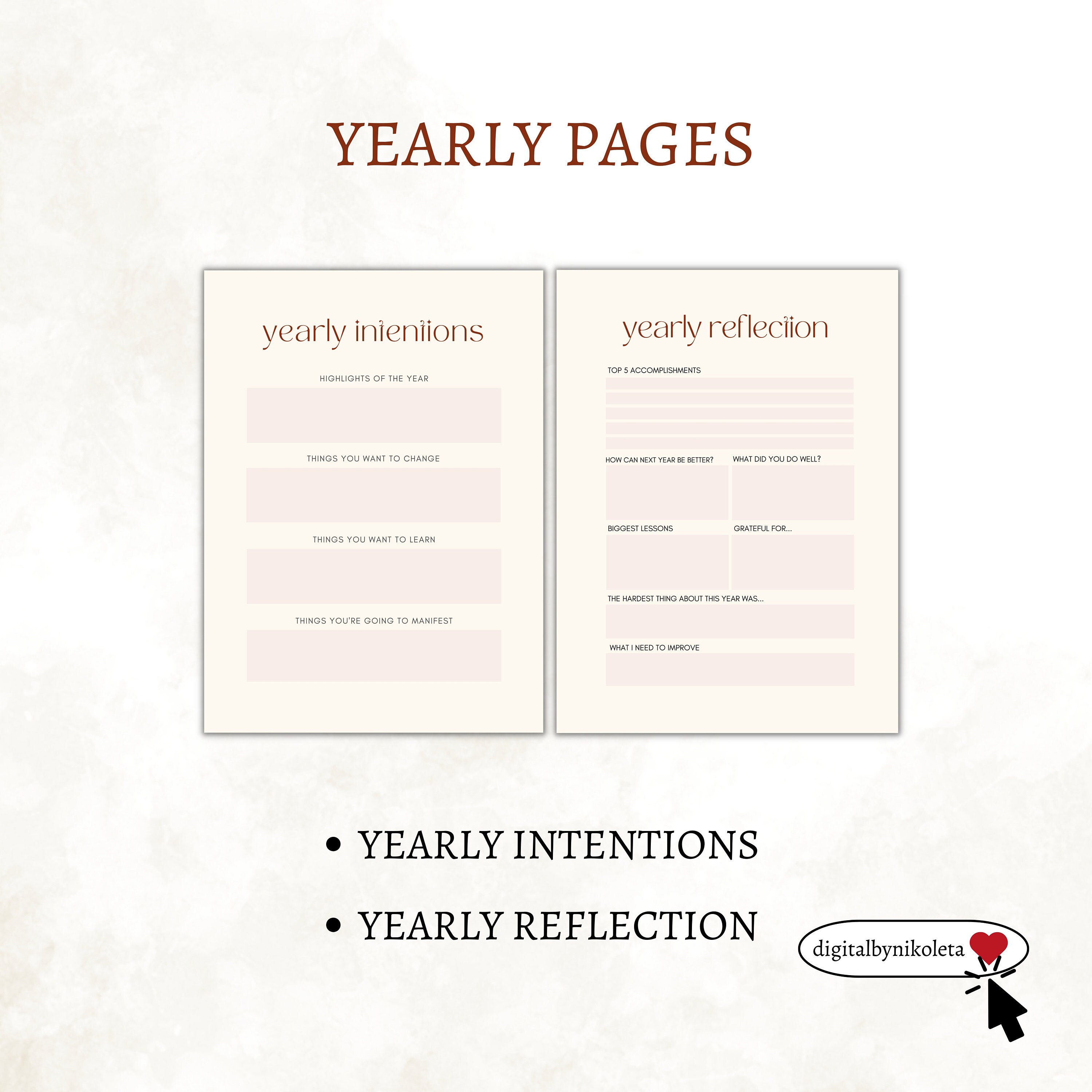 Printable Gratitude Guided Journal, 5 Min Morning & Evening Anxiety ...