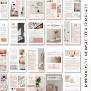 Small Business Owner Newsletter Canva Template, Realtor Email Marketing ...