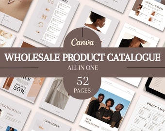 Product Catalogue, Line Sheet Template for Wholesale and Small Business ...