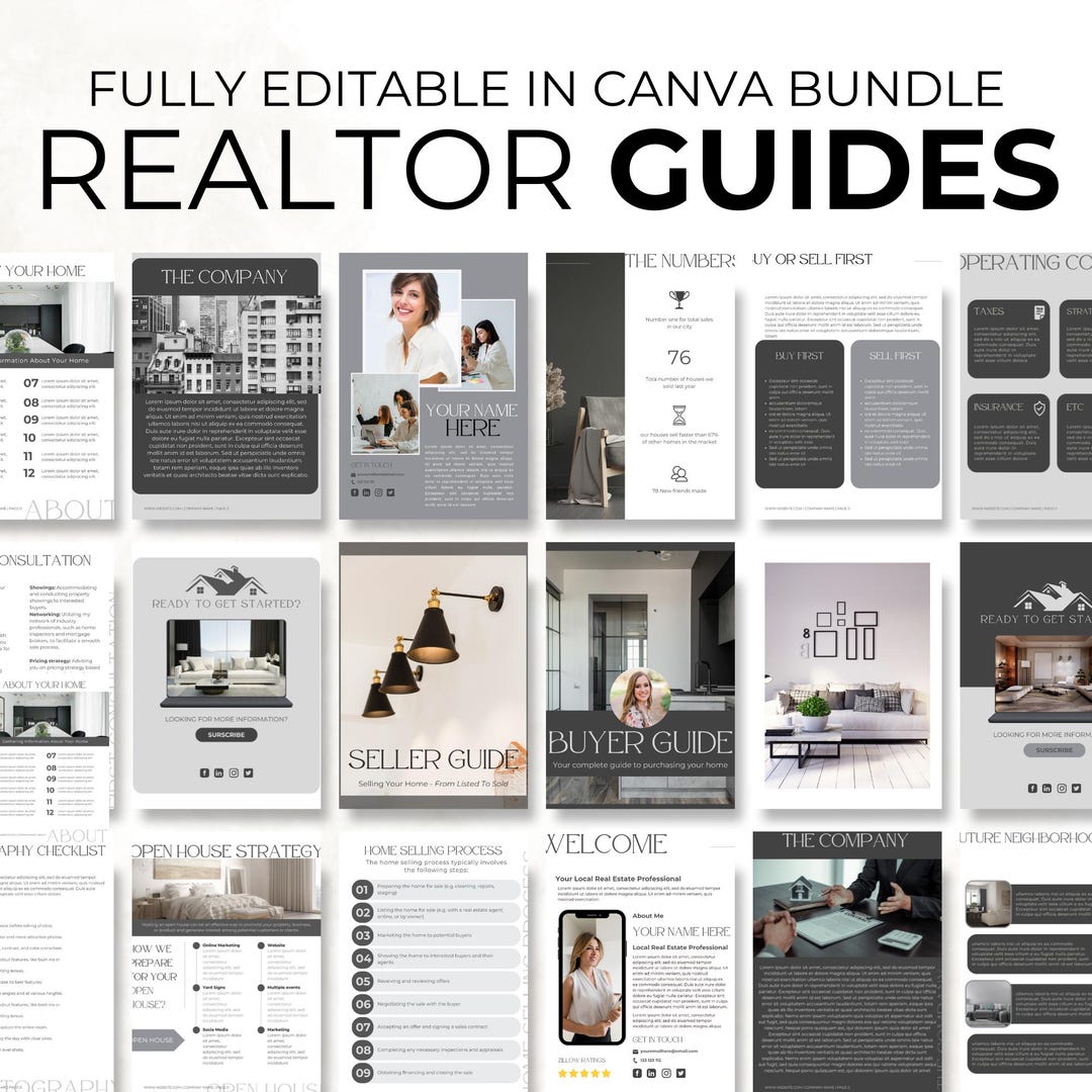 Realtor Marketing Guide Bundle, Real Estate Buyer and Seller's ...