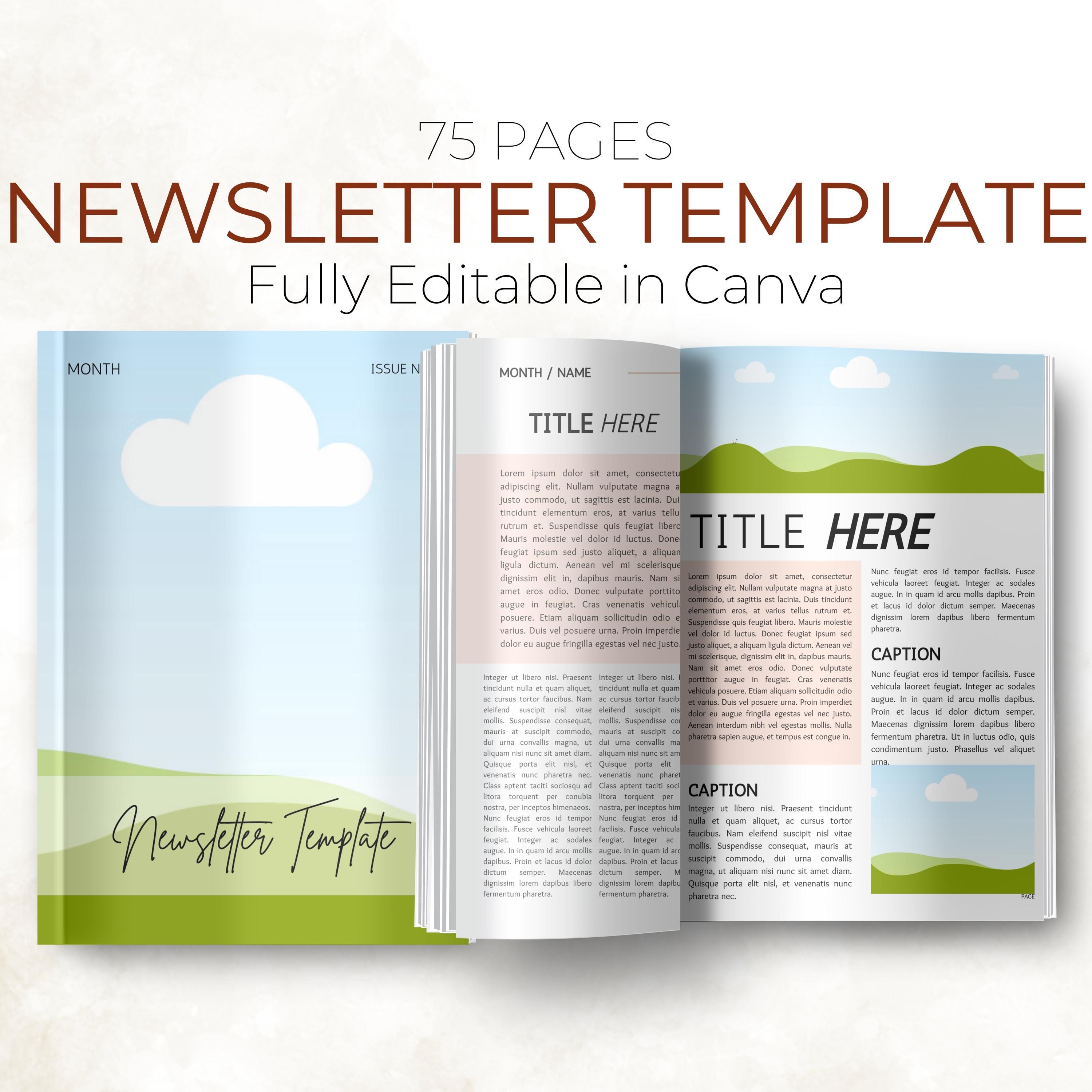 Small Business Owner Email Newsletter Template, Fully Editable in Canva ...