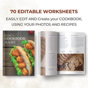 Recipe Book Template, Editable Cook Ebook Canva Nutrition Coaching ...