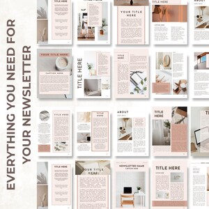 Small Business Owner Newsletter Canva Template, Realtor Email Marketing ...