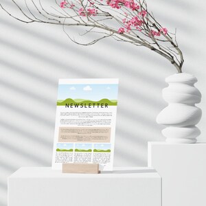 Newsletter Template, Editable in Canva 3 Pages Daily, Weekly or Monthly ...