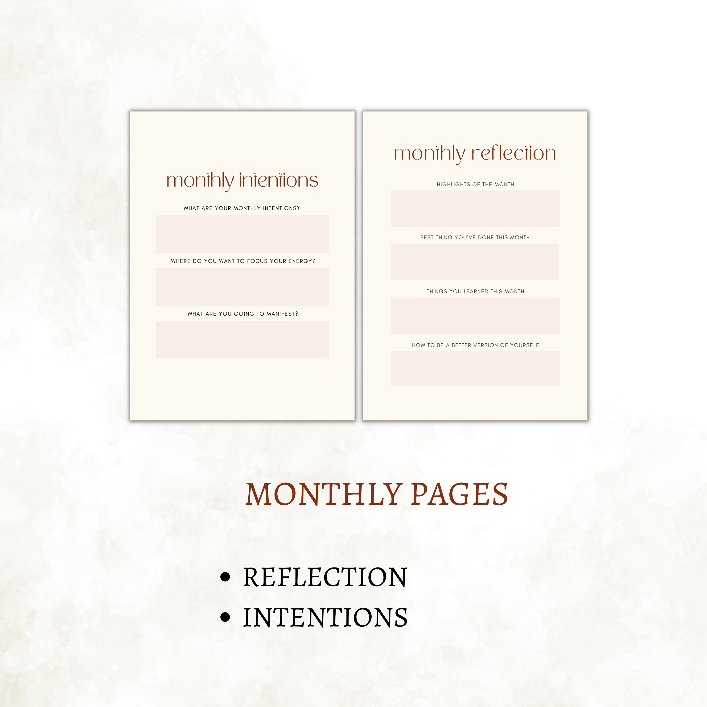 Printable Gratitude Guided Journal, 5 Min Morning & Evening Anxiety ...