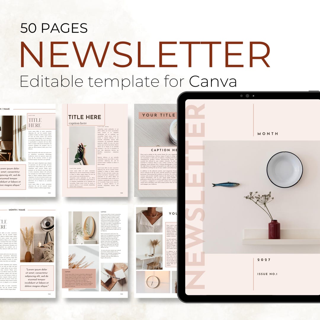 Small Business Owner Email Newsletter Template, Fully Editable in Canva ...