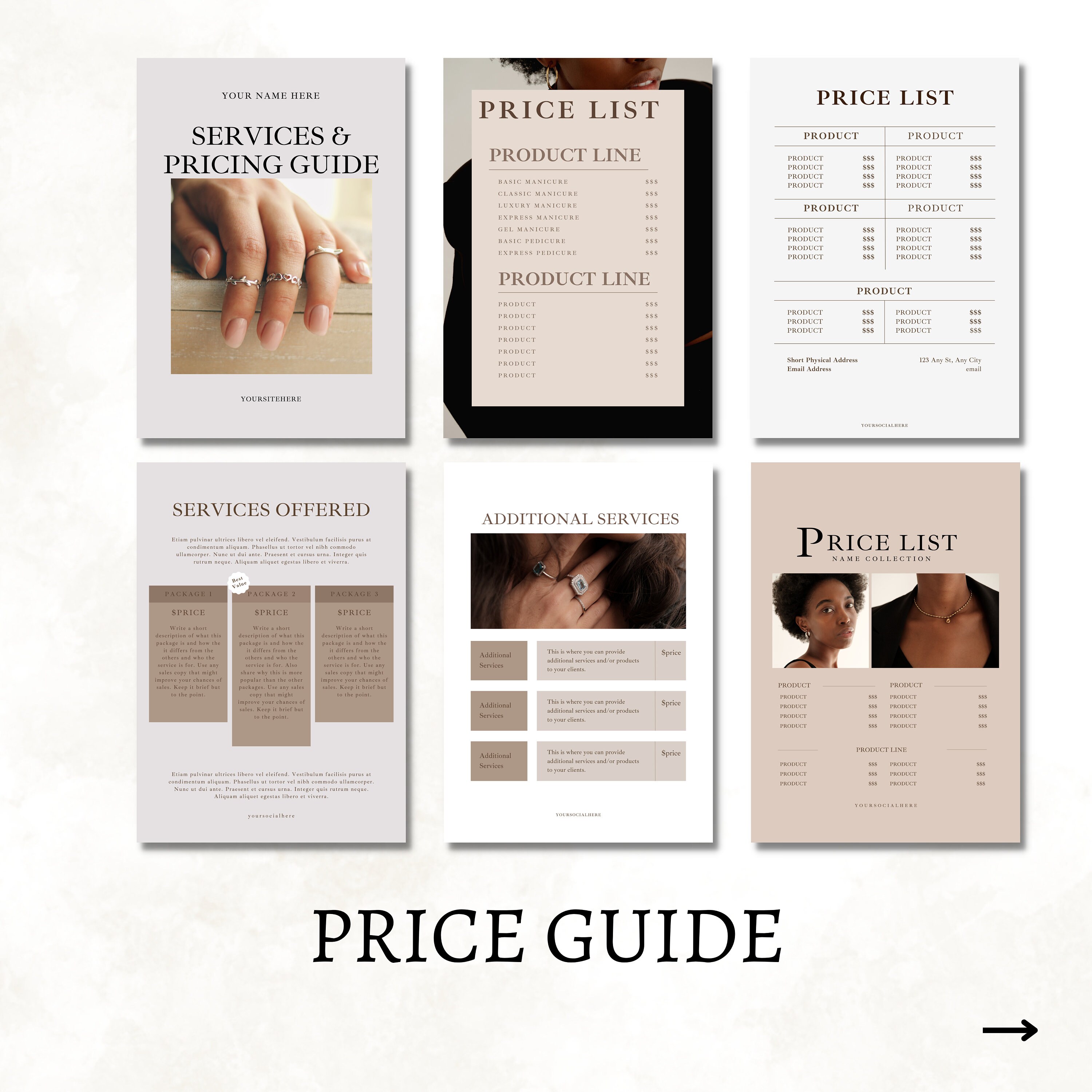 Wholesale Linesheet Template, Business Catalog Canva Template, Fashion ...