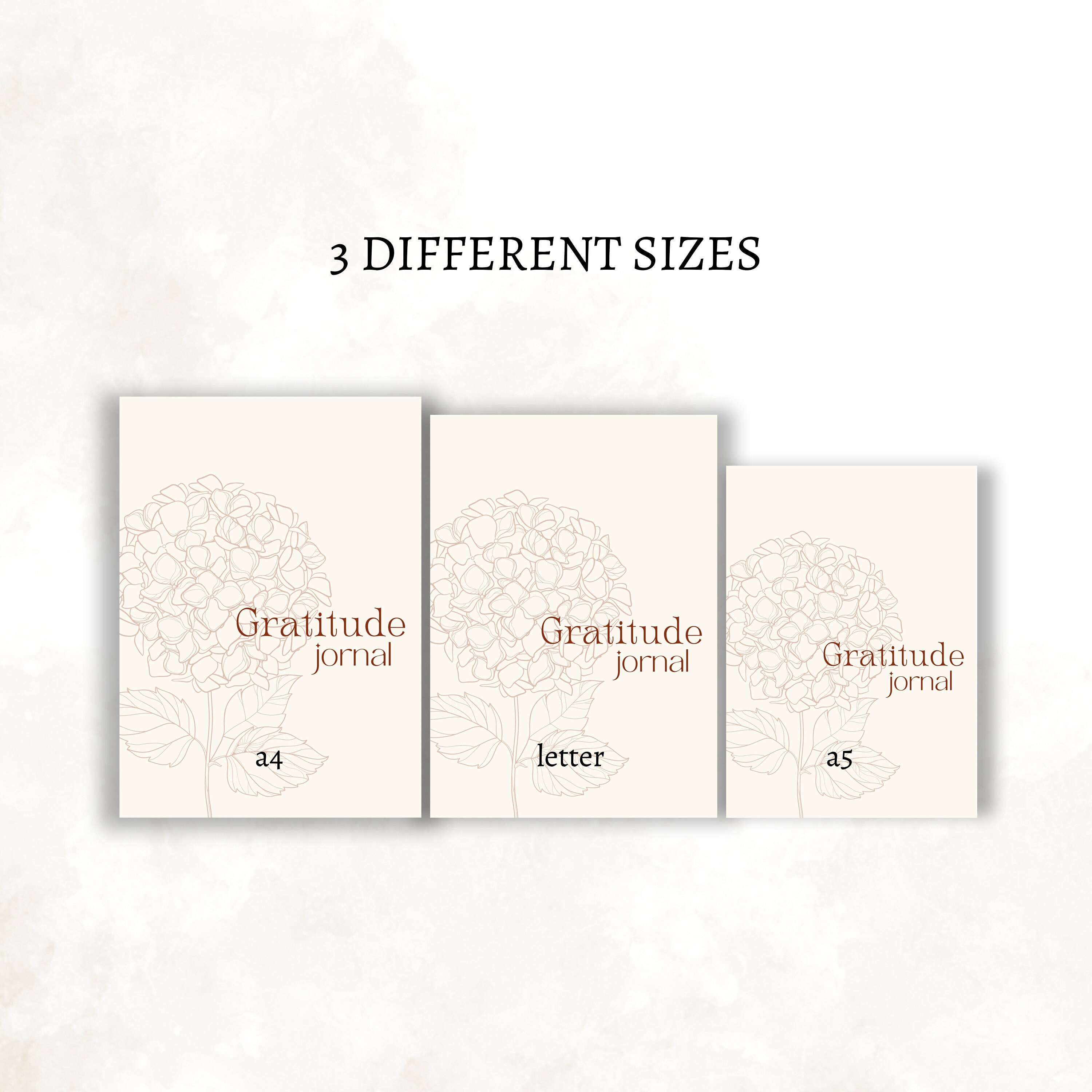 Printable Gratitude Guided Journal, 5 Min Morning & Evening Anxiety ...