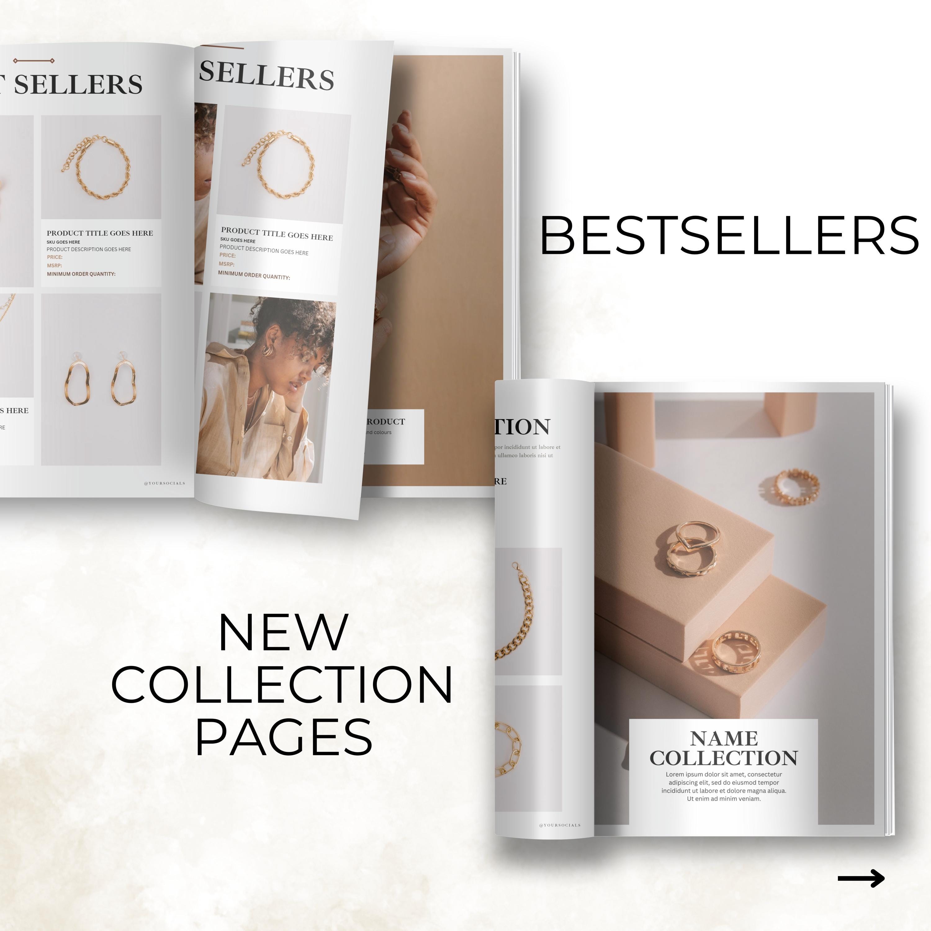 Editable Wholesale Line Sheet Template: Jewelry Catalogue Canva Design ...
