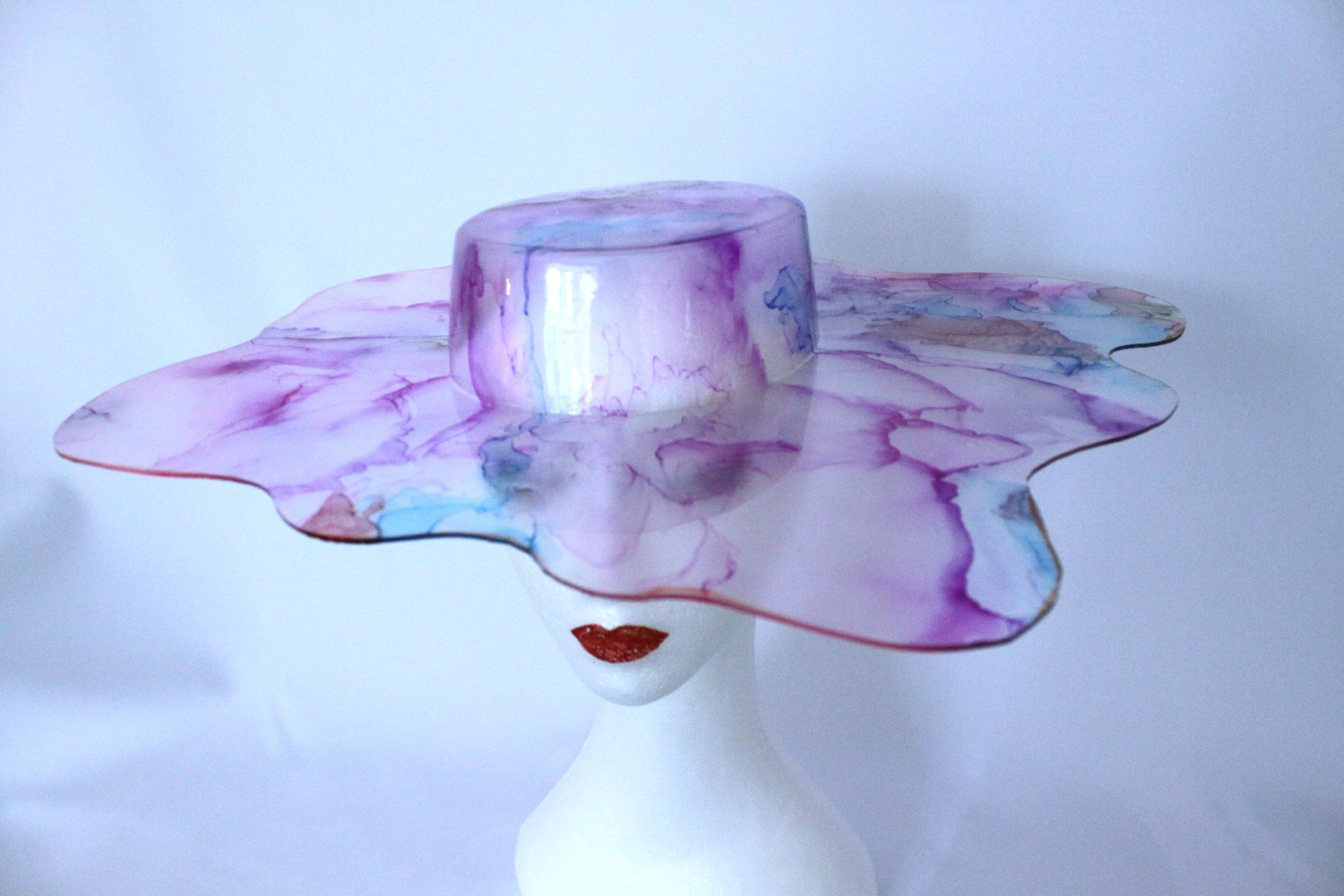 Fine Art Headpiece; Transparent Headwear; Unusual Hat; Couture ...