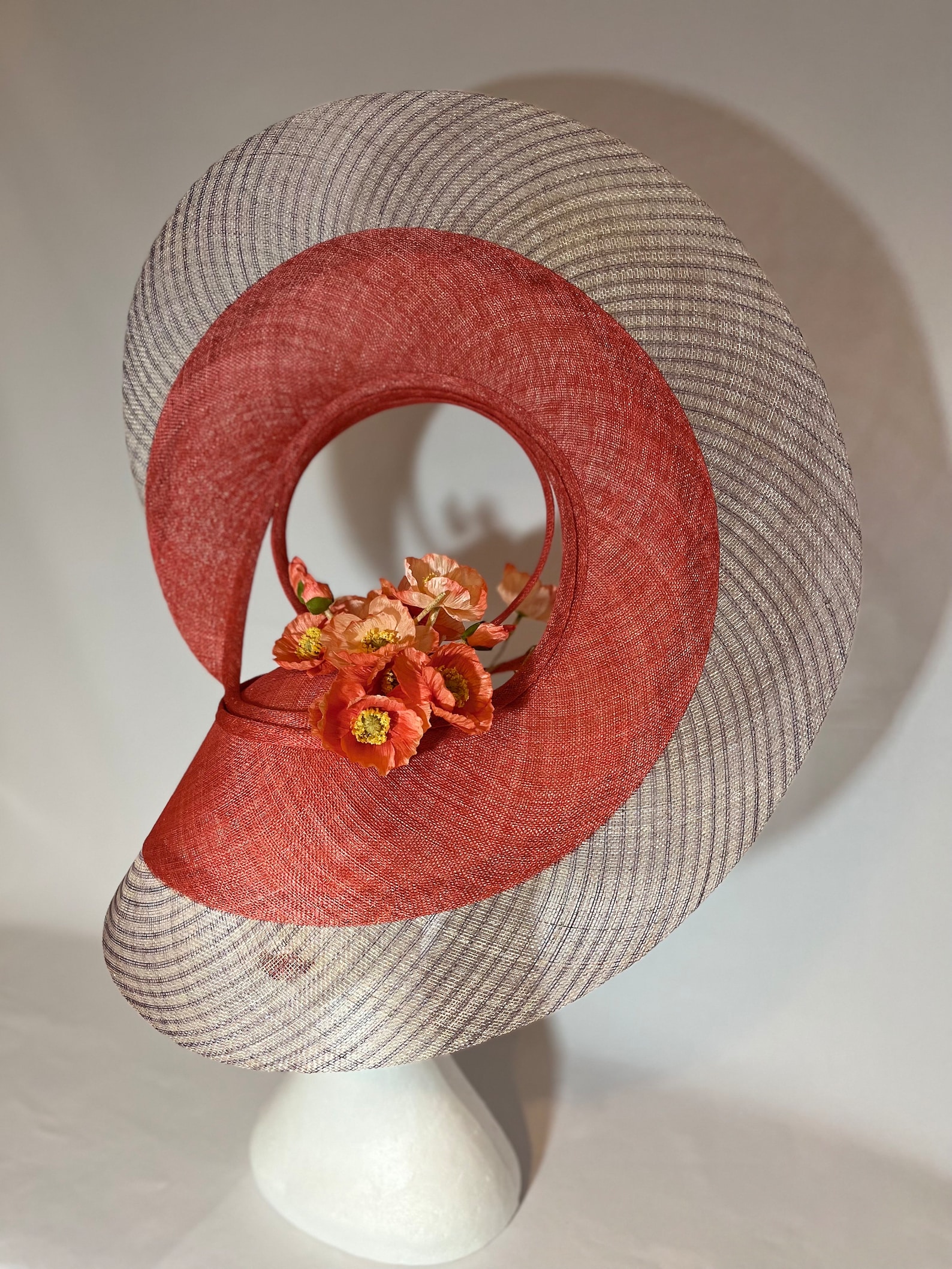 Sculptural Hat Architectural Sinamay Headpiece Royal Ascot Collection ...