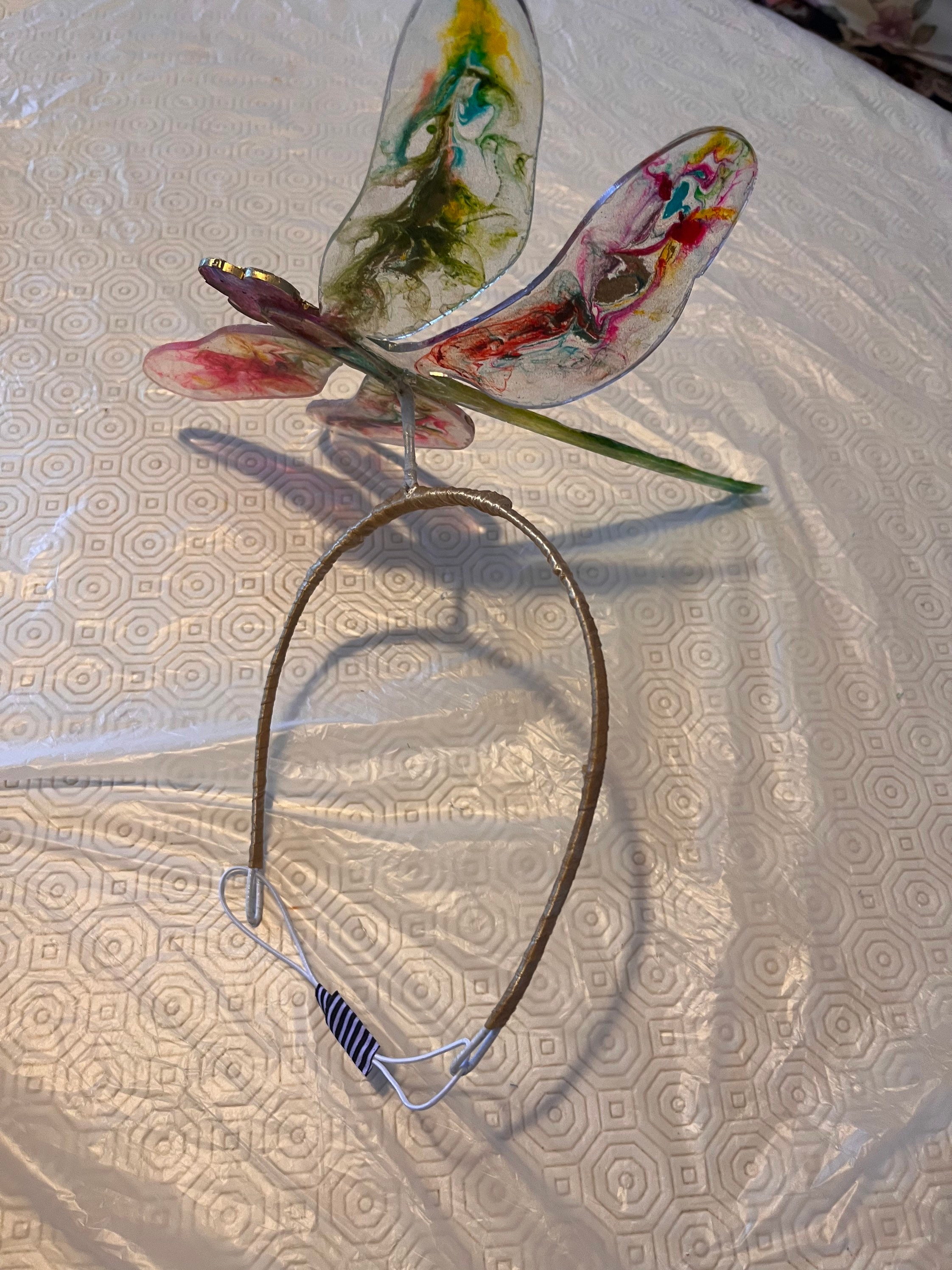 Dragonfly Fascinator Large Dragonfly Headdress Colourful Dragonfly ...