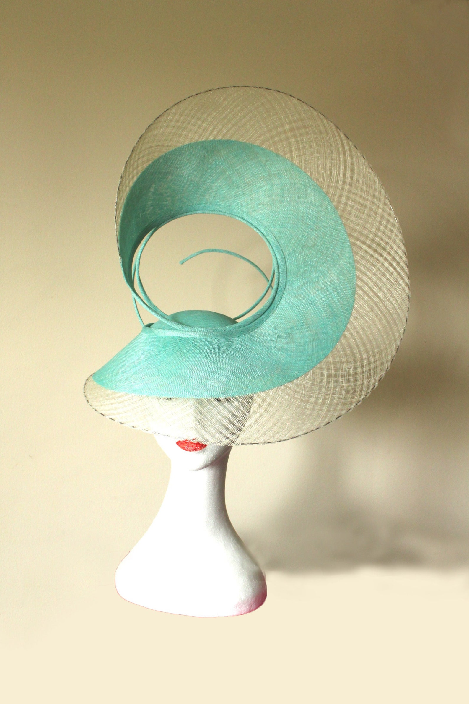 Sculptural Hat Architectural Sinamay Headpiece Royal Ascot Collection ...