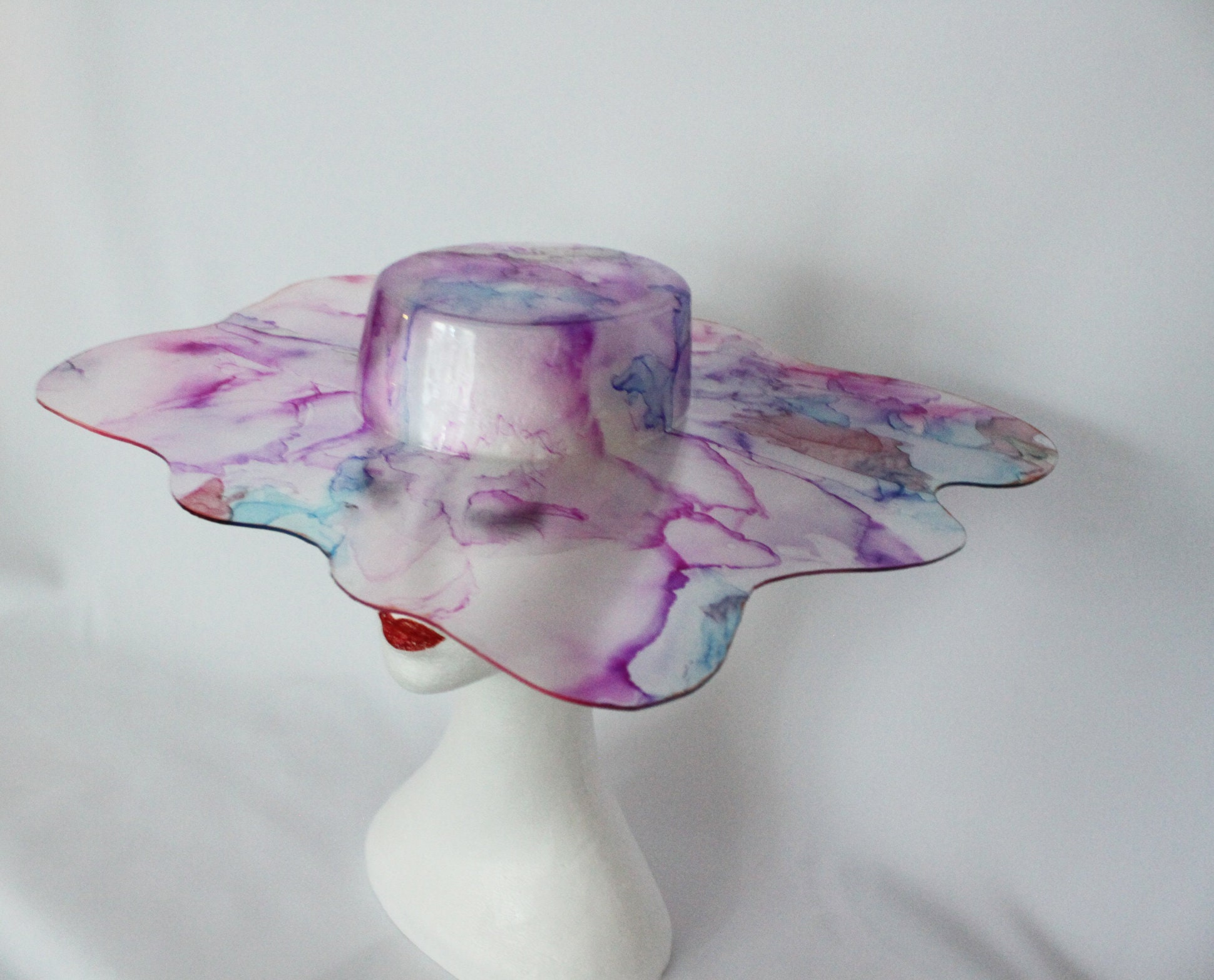 Fine Art Headpiece; Transparent Headwear; Unusual Hat; Couture ...