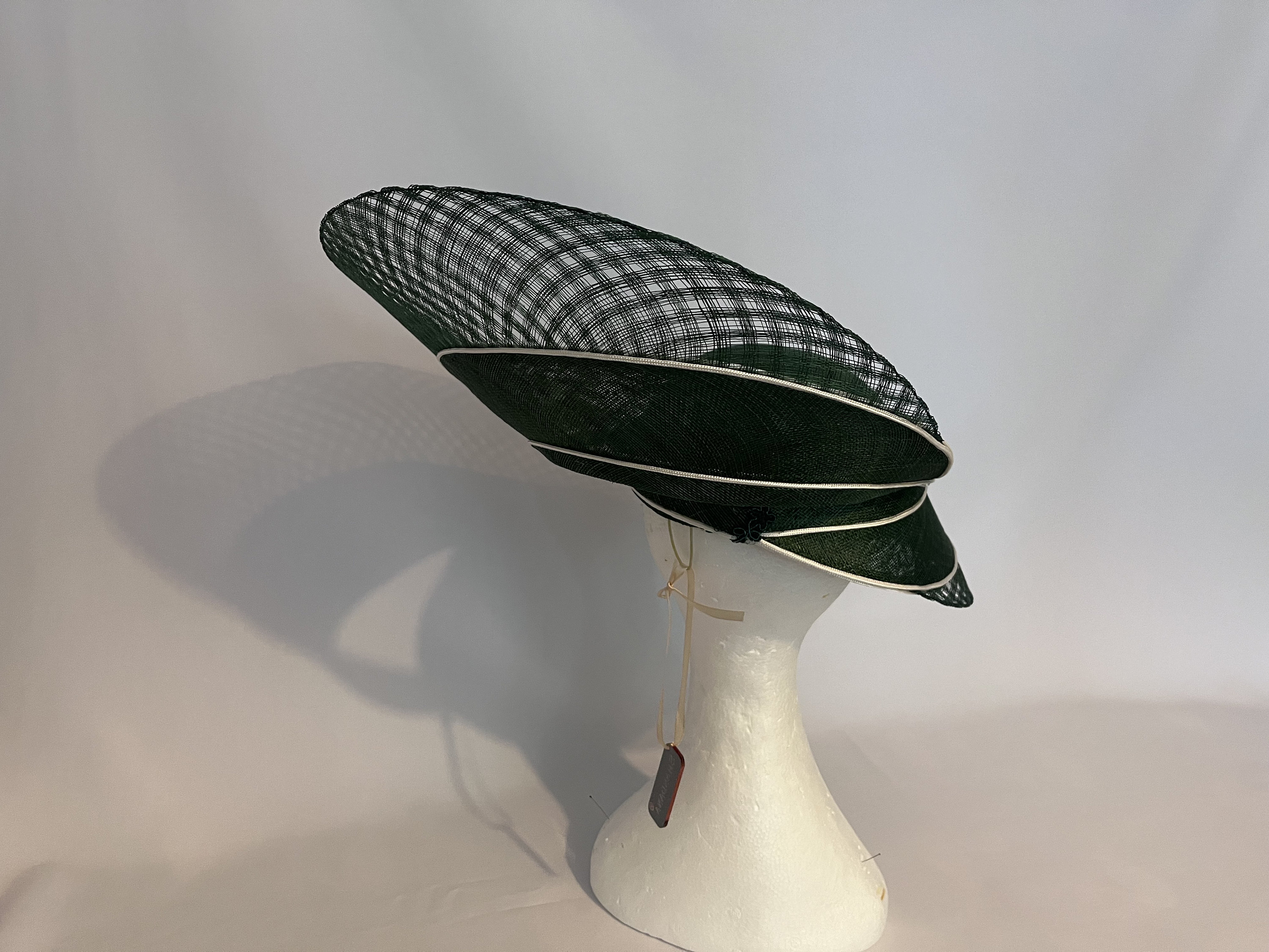 Royal Ascot Hat Dark Emerald Green Sculptural Hat Kentucky Derby Hat ...