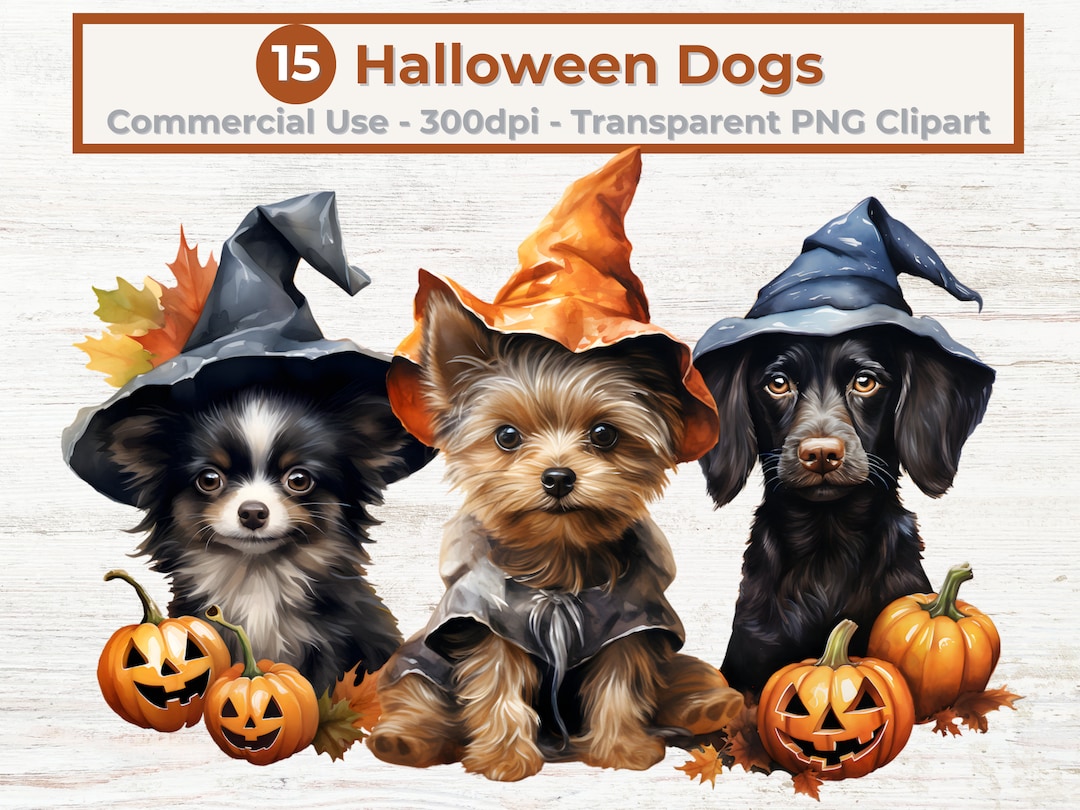 Halloween Dogs Clipart, PNG Transparent, Halloween Illustrations ...