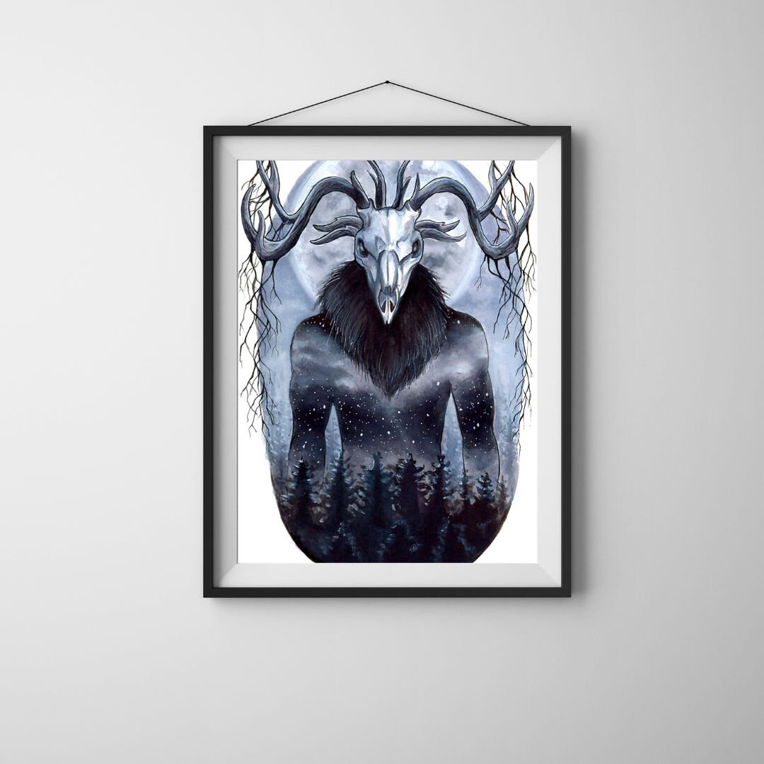 Wendigo-print - Etsy