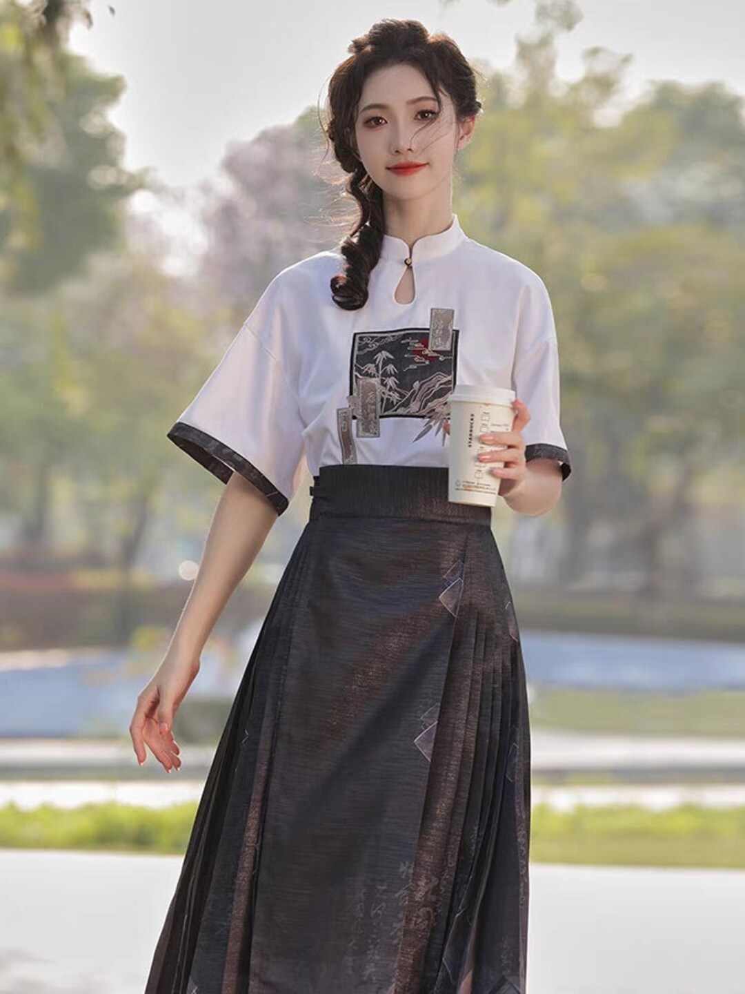 Custom-made Modern Hanfu Dress for Women With Traditional Chinese Style ...