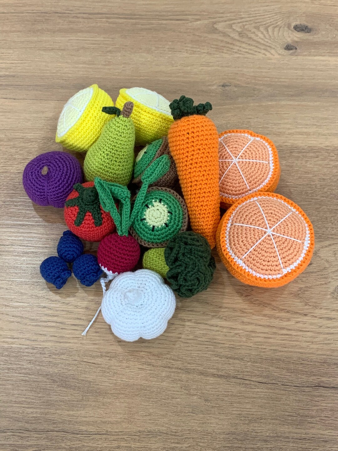 Crochet Fruits and Vegetables - Etsy