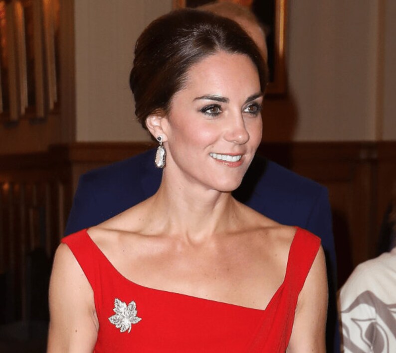 Princess Kate Baroque Pearl Double Sided Drop Earrings, Kate Middleton ...