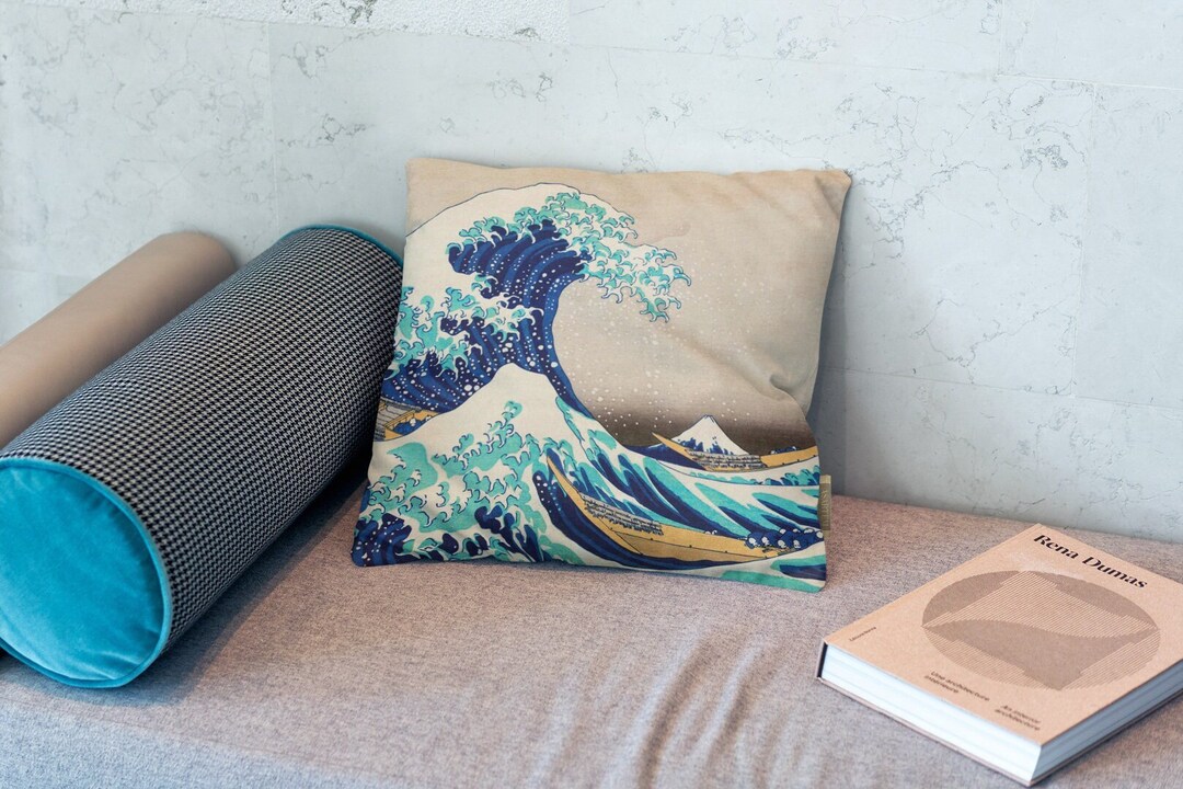 The Great Wave off Kanagawa Pillowcase, Japanese Style Decorative ...
