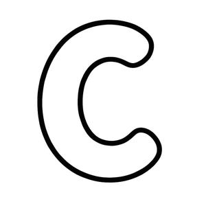 Printable Bubble Letter Alphabet Coloring Pages | Uppercase A-Z ...