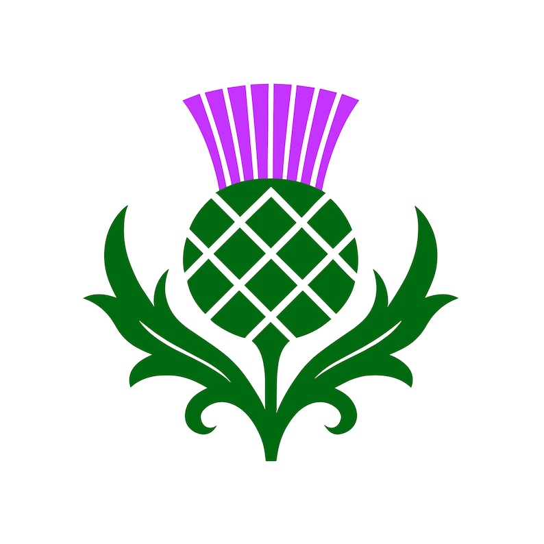 Scottish Thistle SVG Cut File – 10 File Formats | Printable Digital ...