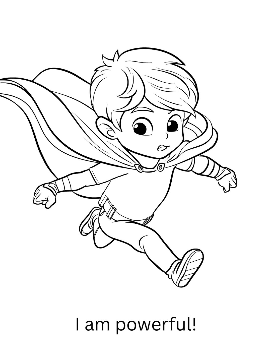 Superhero Coloring Book With Positive Affirmations - Boost Confidence ...