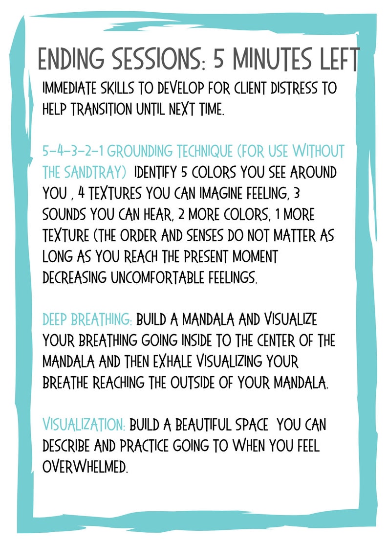 Downloadable Sandtray Cards for Therapists - Etsy