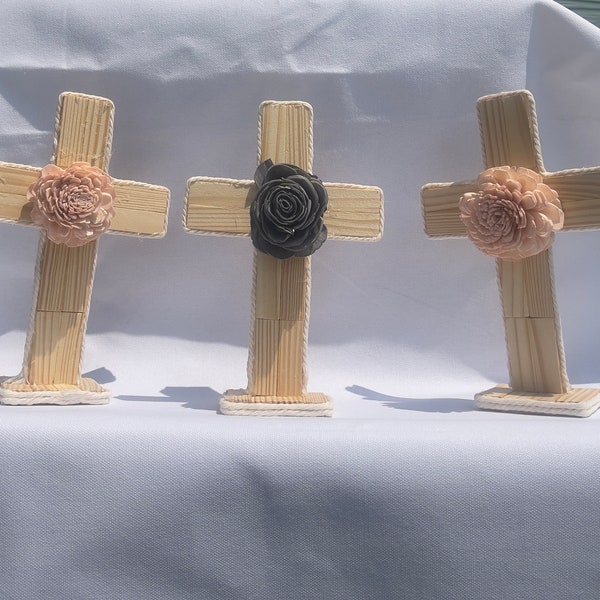 Standing Wood Cross - Etsy