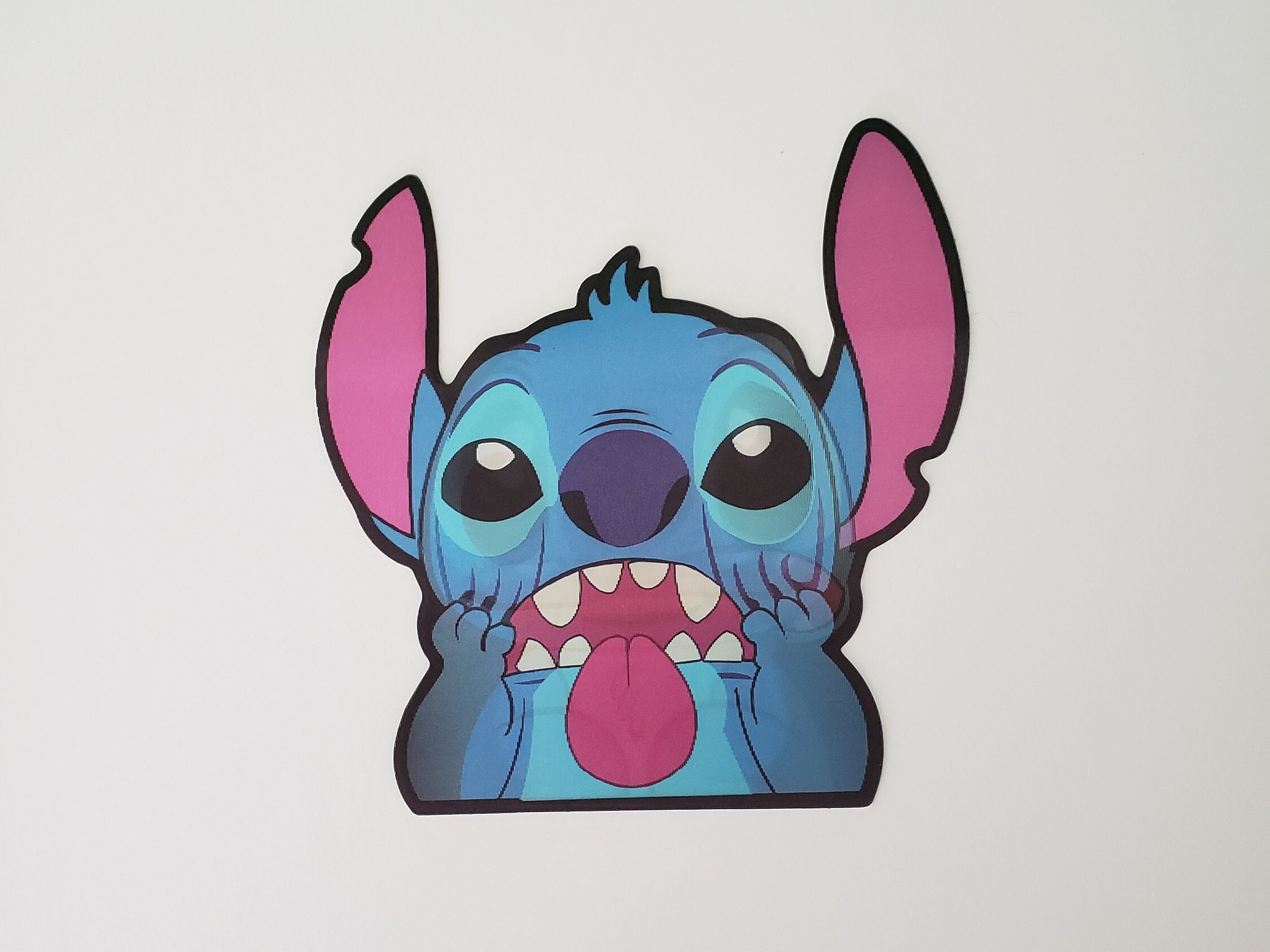Cheeky Frustrated Blue Alien Peeker Sticker 3D Lenticular - Etsy