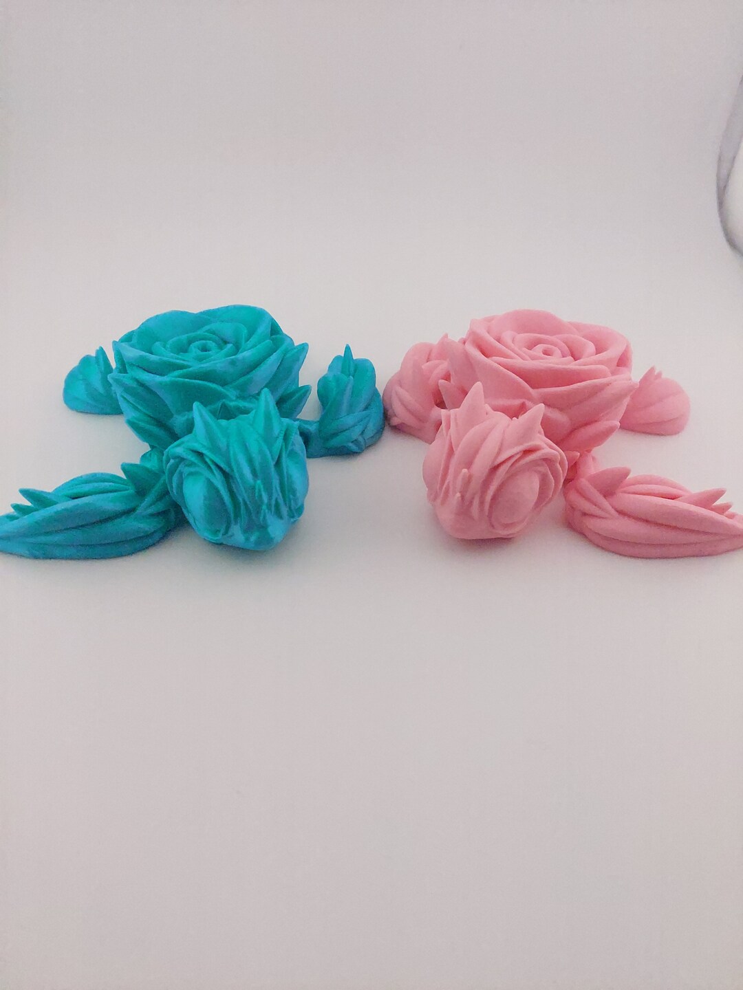 3d-printed Articulated Rose Turtle Floral Decor Desk Decor Fidget Toy ...