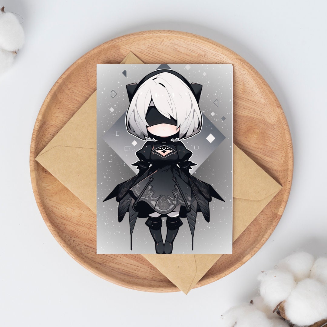 Mystic Night's Sentinel Chibi Warrior Art Print Poster Illustration ...