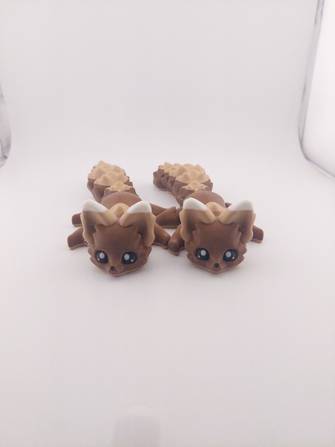 Articulated Painted Caramel Flexi Fox 3D Printed Fidget Fantasy ...