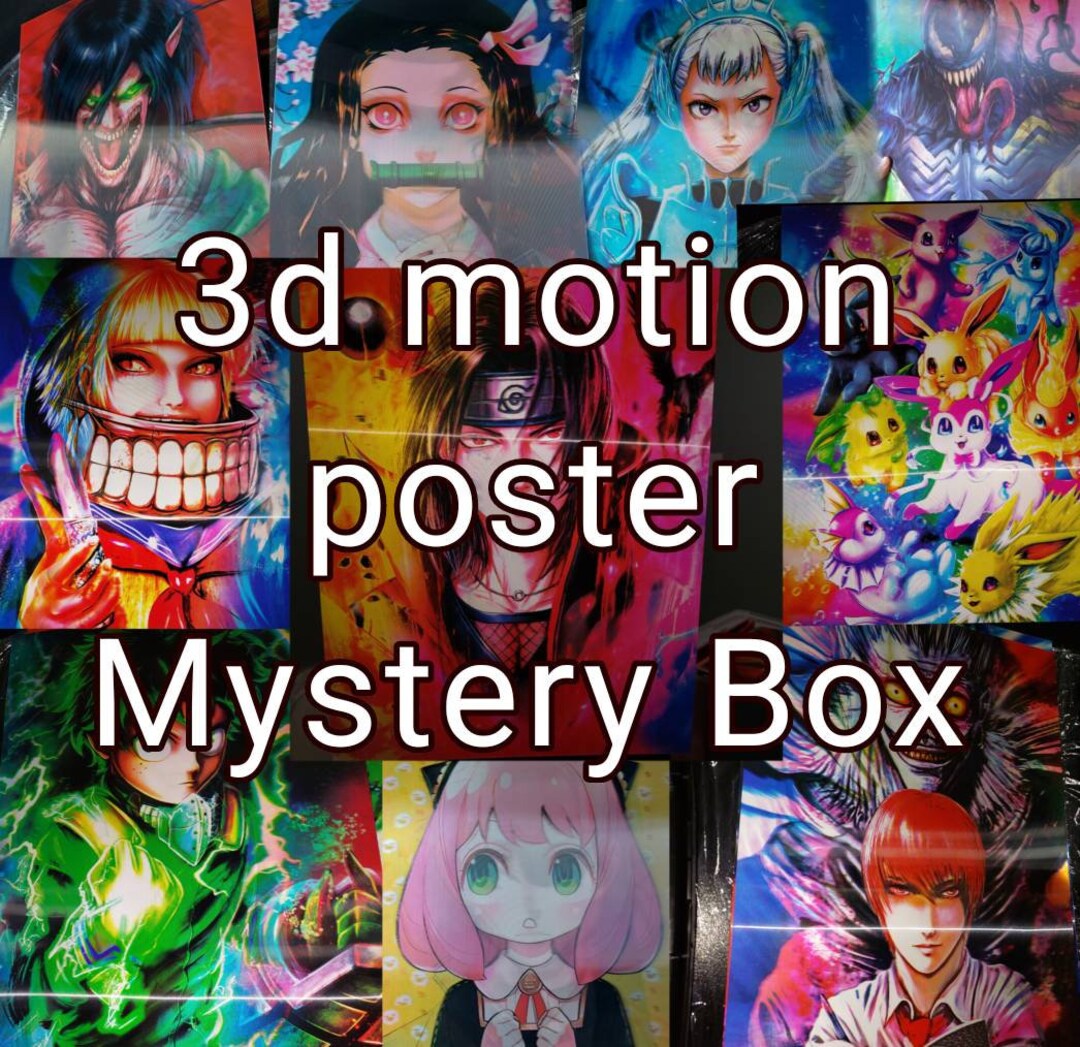 3D Motion Poster Mystery Box - Etsy