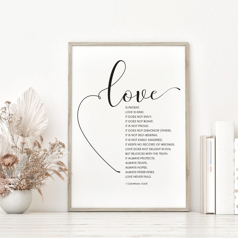 1 Corinthians 13 4 7 - Etsy