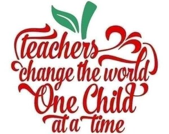 Teacher Svg Changing the World One Child at a Time SVG, PDF, Digital ...