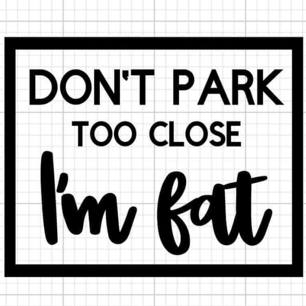 Don’t Park Too Close I’m Chunky - Etsy