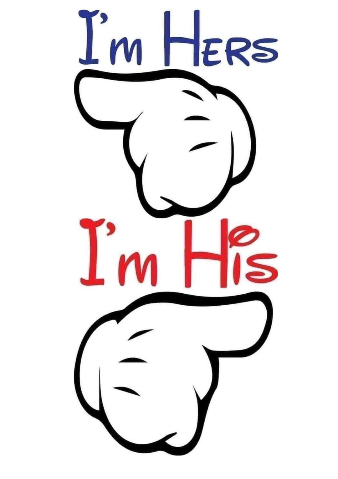 I’m His and I’m Hers SVG & PNG File Instant Download, Couples Shirts ...